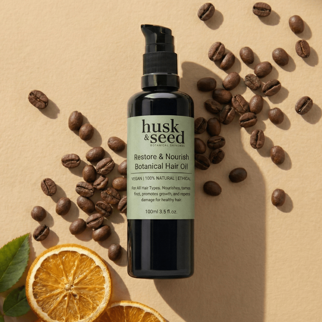 Restore & Nourish Botanical Hair Oil – Husk & Seed