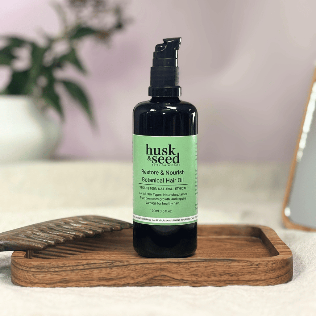 Restore & Nourish Botanical Hair Oil – Husk & Seed